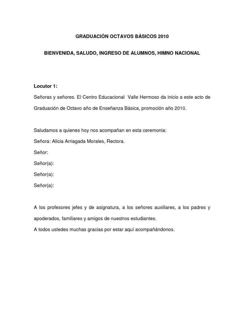 DISCURSO PARA OCTAVO BÁSICO 2025