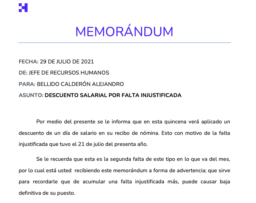 MODELO DE MEMORANDUM DE ENTENDIMIENTO 2025